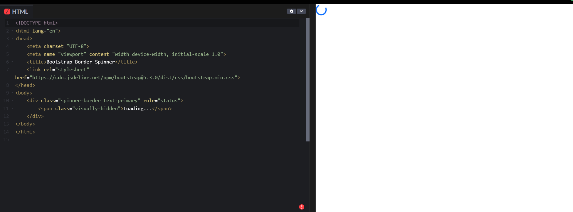 Free Bootstrap Spinner Tutorial | At Iqra Technology