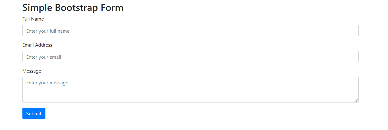 free Bootstrap forms tutorial | At Iqra Technology