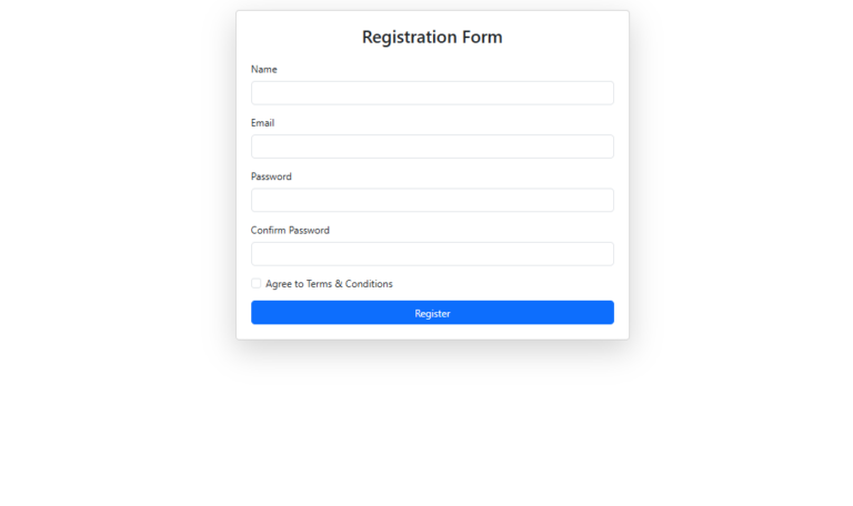 free Bootstrap forms tutorial | At Iqra Technology
