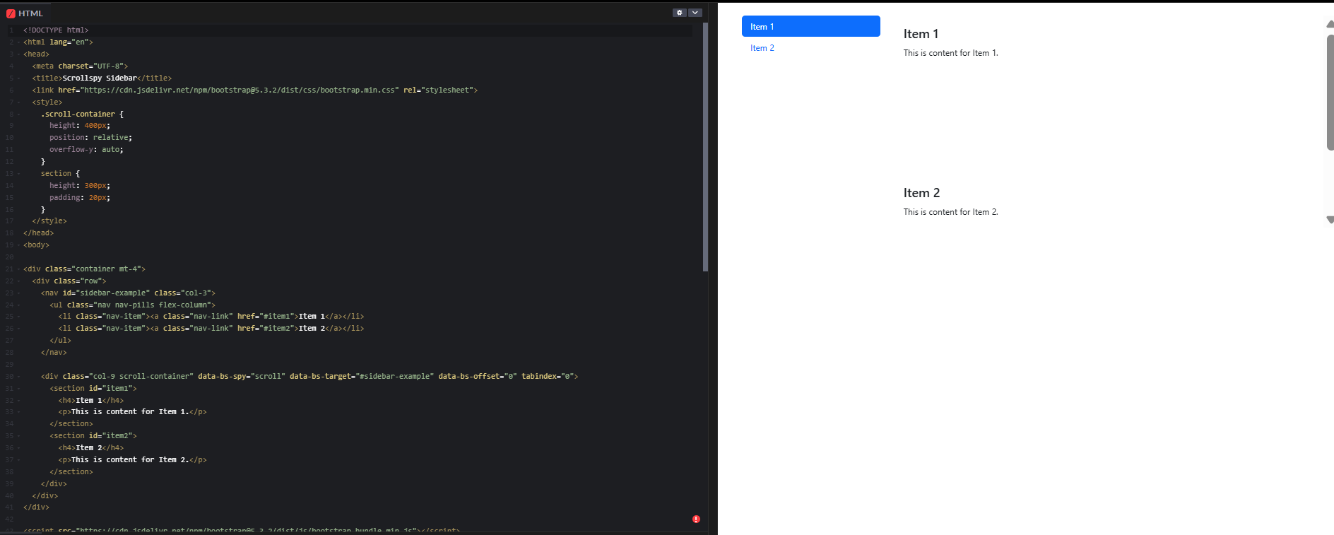 Free Bootstrap Scrollspy Tutorial At Iqra Technology