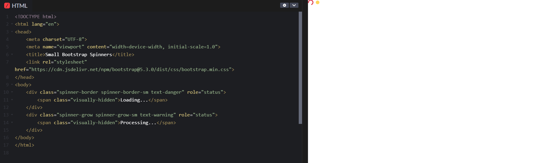 Free Bootstrap Spinner Tutorial | At Iqra Technology