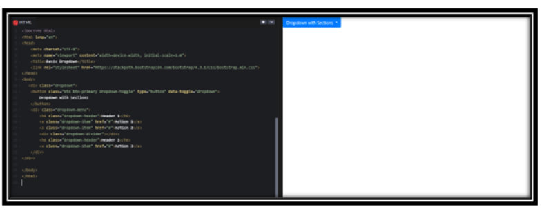 Free Bootstrap Dropdown Tutorial | At Iqra Technology