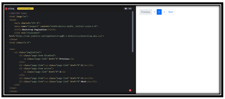 Free Bootstrap Pagination Tutorial | At Iqra Technology