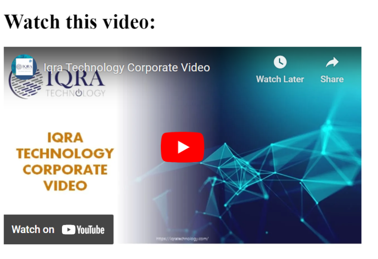 Free HTML Iframes Training | Learn HTML iframe Basics